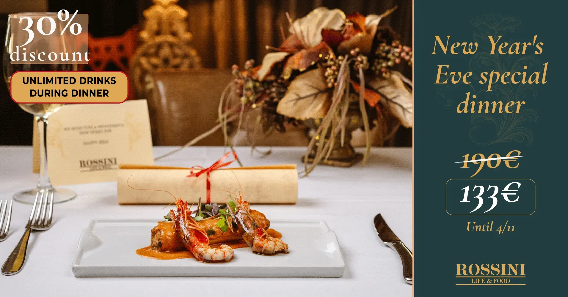 Restaurante Italiano Rossini - Plaza Real Barcelona - Restaurante Rossini